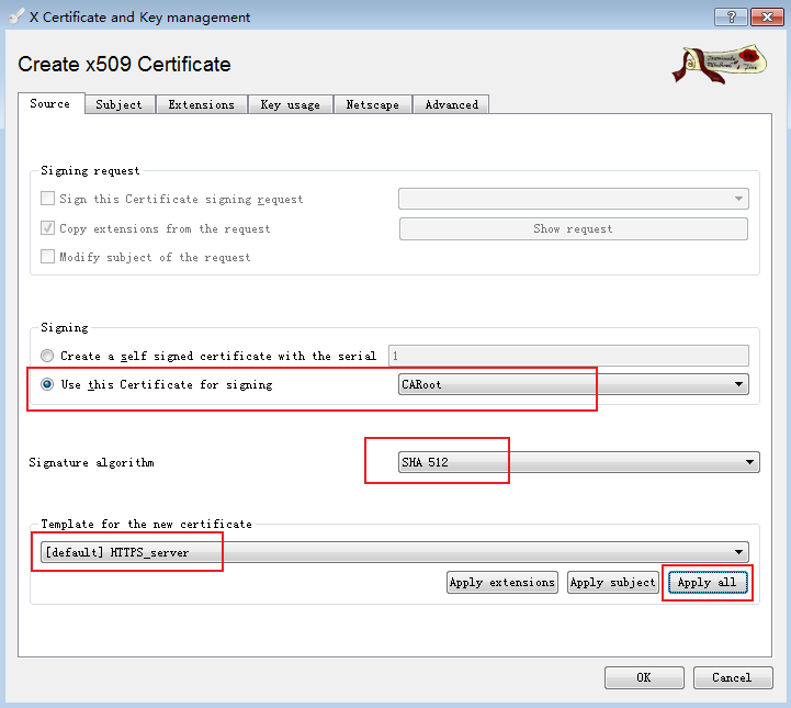 使用XCA工具生成SSL证书_xca证书-CSDN博客