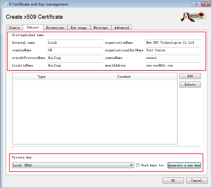 使用XCA工具生成SSL证书_xca证书-CSDN博客