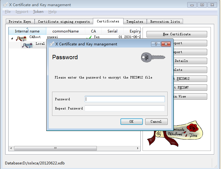 使用XCA工具生成SSL证书_xca证书-CSDN博客