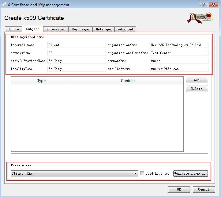 使用XCA工具生成SSL证书_xca证书-CSDN博客