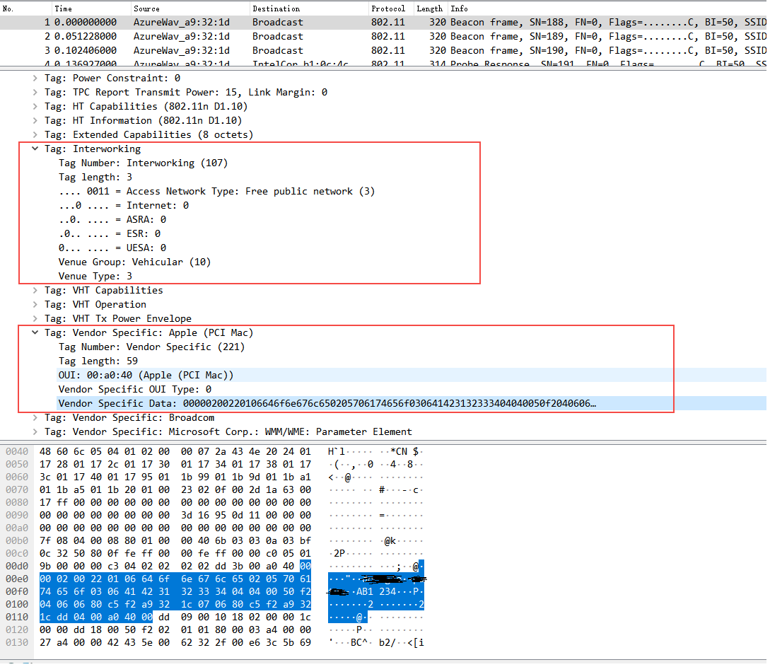 配置Becon frame中的Carplay的Interworking和Vendor Specific字段信息_hostapd.conf carplay-CSDN博客
