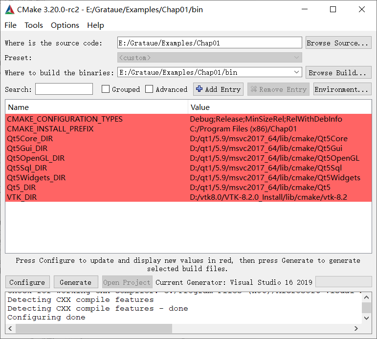 VTK+ITK+QT+VS2019环境配置和一些小问题_vs2019 cmake工程无法打开vtk头文件-CSDN博客