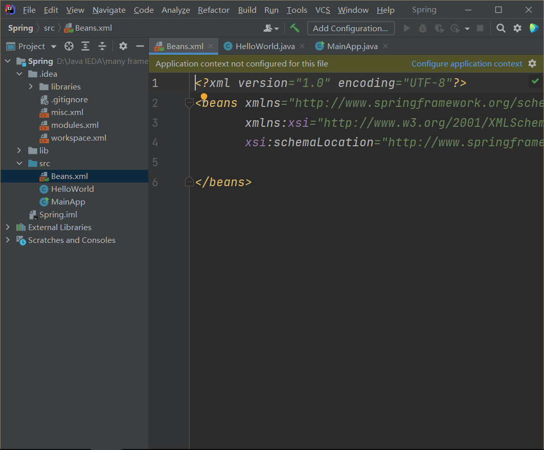 IntelliJ IDEA(2021.1)上搭建Spring框架_idea spring项目搭建-CSDN博客