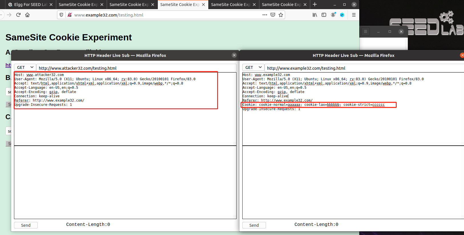 SeedLabs-Web安全-CSRF实验_根据您的理解,请描述samesite cookie如何帮助服务器检测请求是跨站点请求还是-CSDN博客