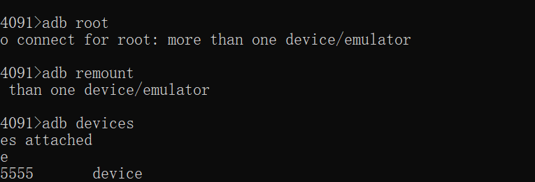 adb: unable to connect for root: more than one device/emulator_adb: unable to connect for root ...