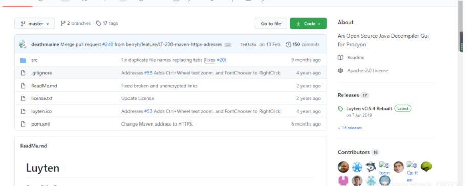 使用Luyten工具反编译jar包_luyten反编译-CSDN博客