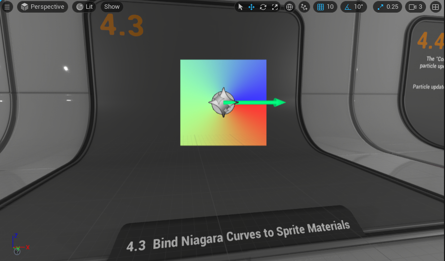 Niagara_Advanced内容示例 4.3 Bind Niagara Curves to Sprite Materials_get ...