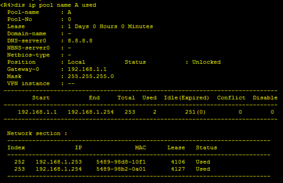 DHCP自动分配ip地址，高级配置_dis ip pool name-CSDN博客