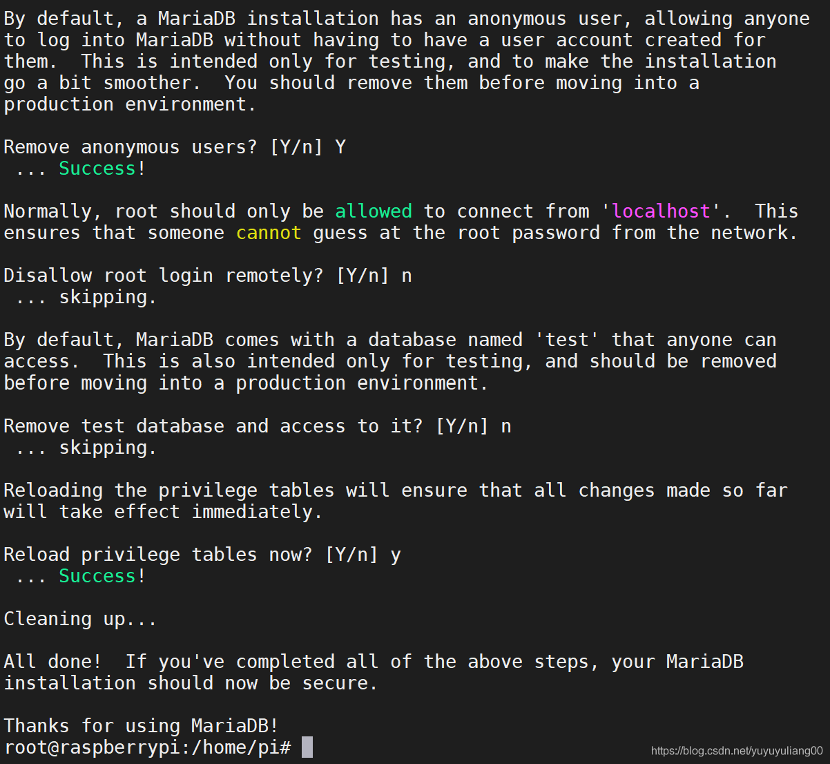 树莓派4b 安装mariadb数据库树莓派4b Mariadb Csdn博客