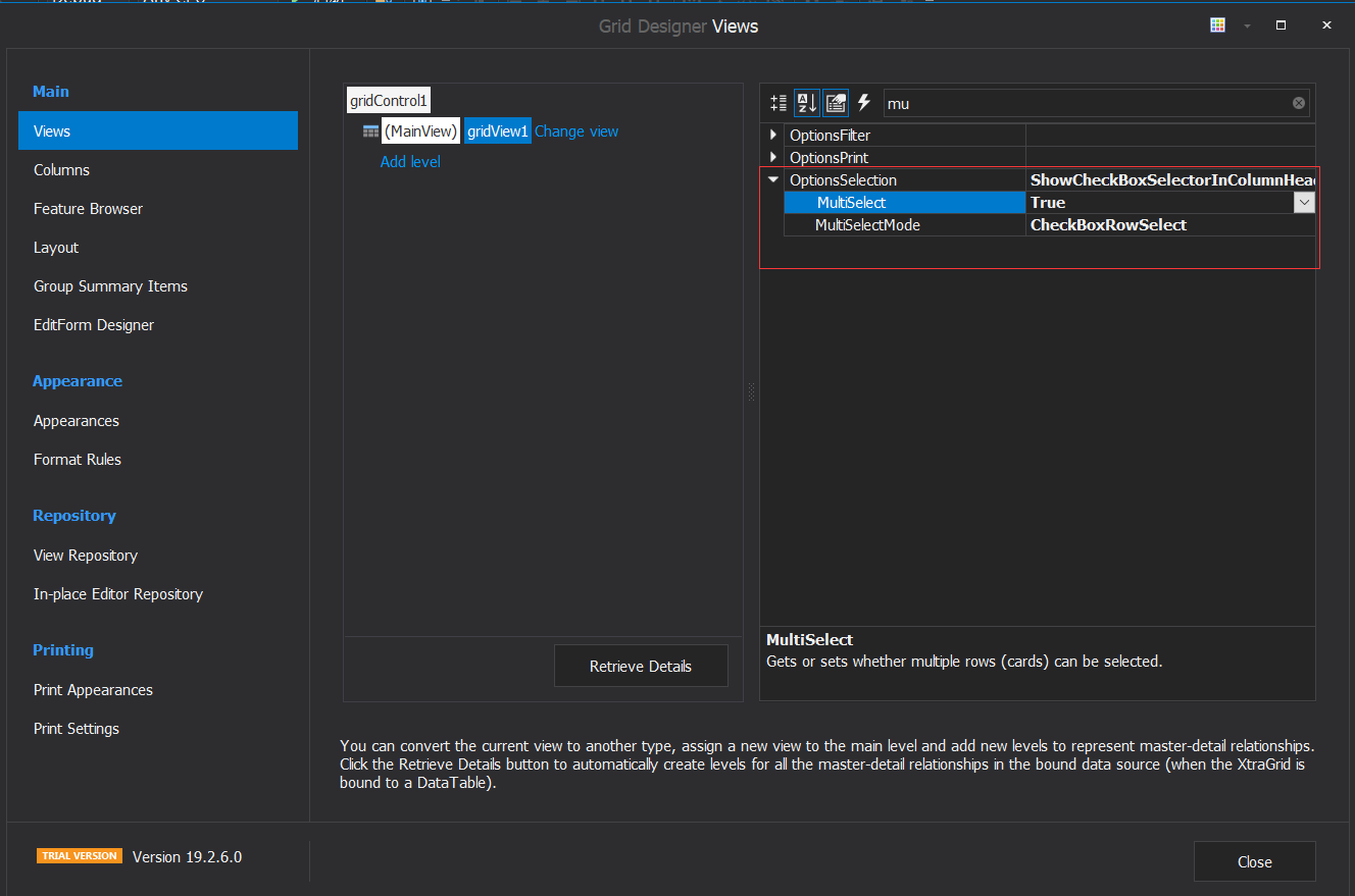 使用GridControl自带选中复选框实现单选效果_gridcontrol复选框默认勾选-CSDN博客