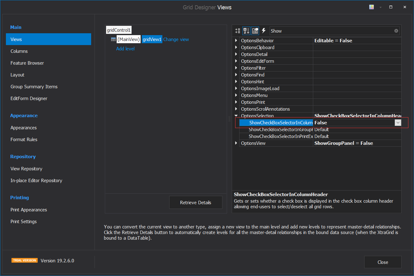 使用GridControl自带选中复选框实现单选效果_gridcontrol复选框默认勾选-CSDN博客