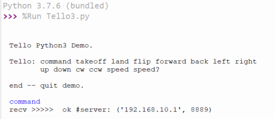 二、PC连接上tello edu并通过python进行简单控制_tello3.py-CSDN博客