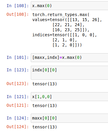 torch.max()及其参数探究/torch.max()返回的索引是什么意思_torch max-CSDN博客