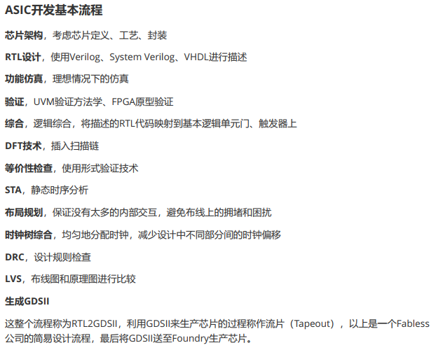 ASIC设计流程和流程中用到的工具_asic pv 工具-CSDN博客