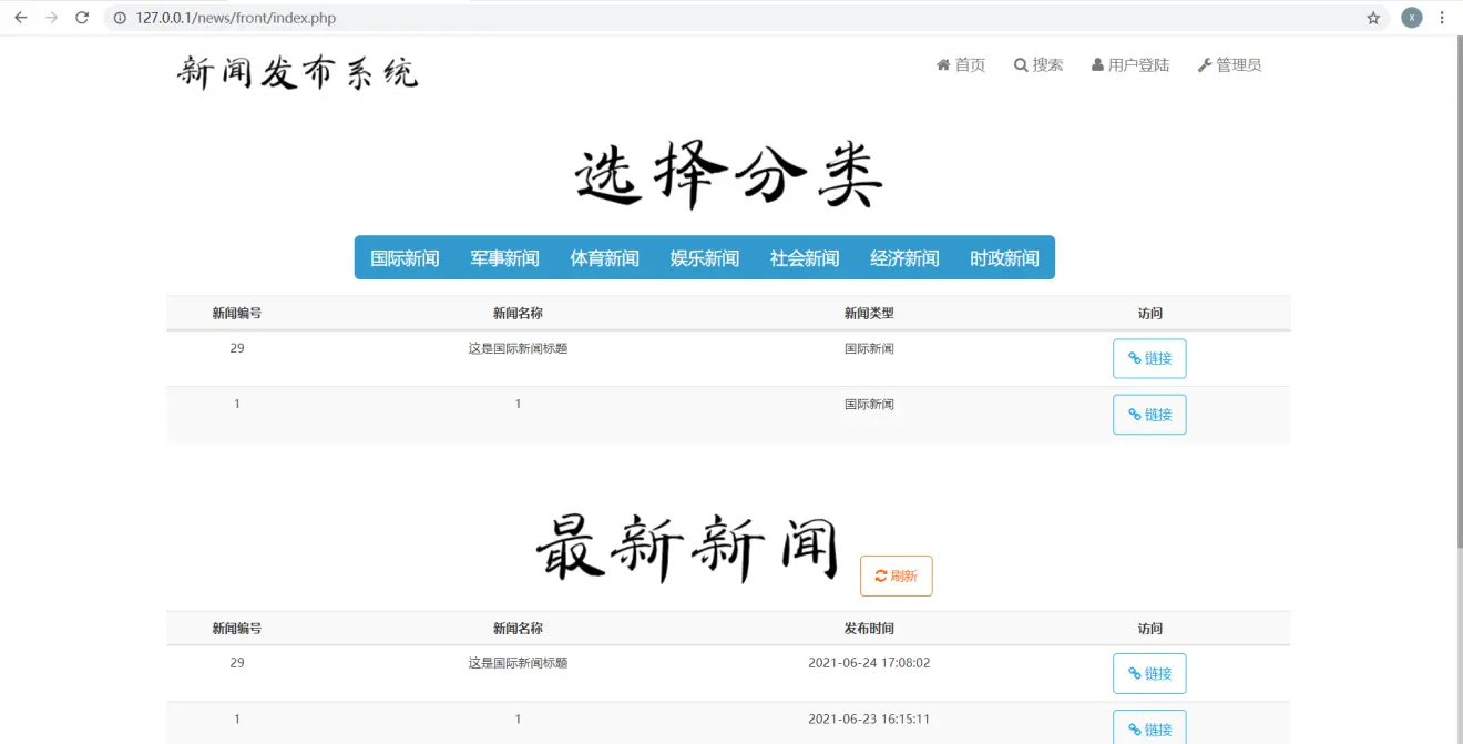 基于php的新闻管理系统基础版php新闻管理系统 Csdn博客 