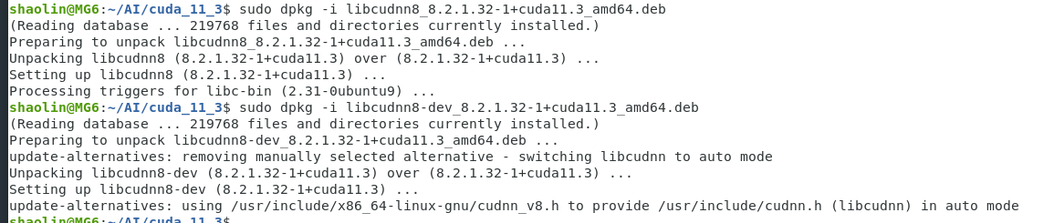 Ubuntu 20.04 + cuda 11.3 + cuDNN 8.2.1_cudnn v8.2.1-CSDN博客