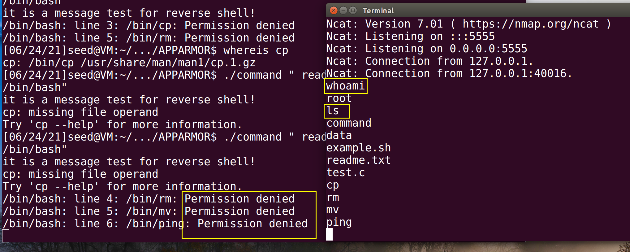 华中科技大学网安学院信息系统安全实验 系统安全 APPARMOR_apparmor 进程约束实验-CSDN博客