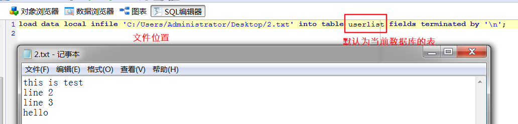 MySql中LOAD DATA INFILE函数的使用_mysql load data infile-CSDN博客