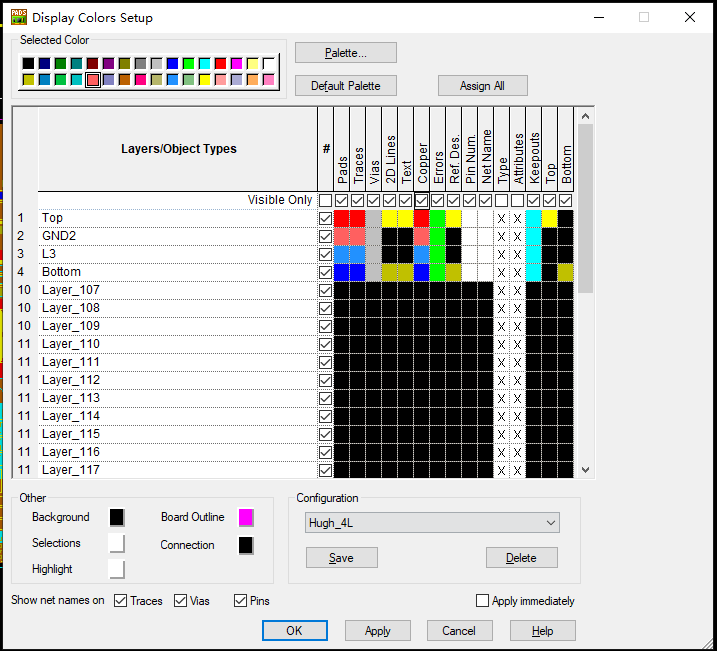 仿Altium Designer配色的PADS PCB视图（4/6/8层）_pads一个配置好的六层板颜色显示-CSDN博客