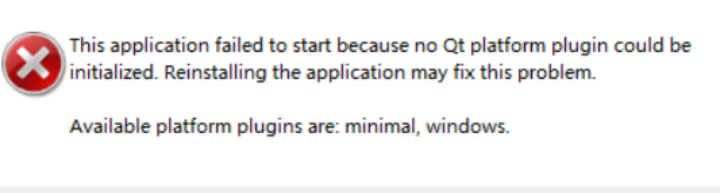 Texstudio安装错误：This application failed to start because not Qt platform plugin could be ...