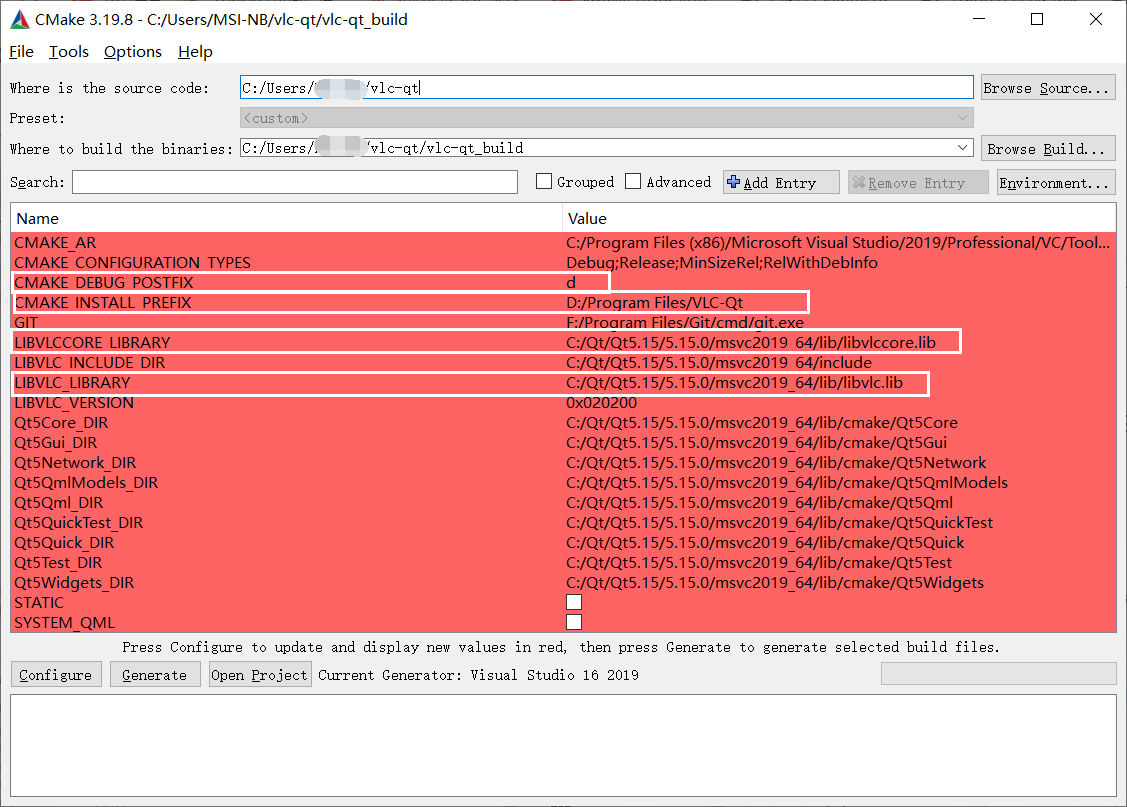VLC-Qt的编译与使用 windows10+VS2019+qt5.15_libvlc.lib 生成-CSDN博客
