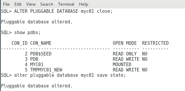 PDB在数据库启动时保持设定的状态_pdb mounted-CSDN博客