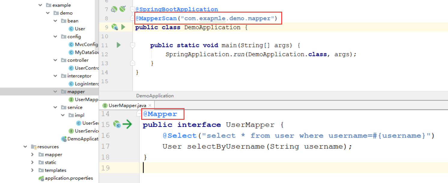 SpringBoot启动报错“Consider defining a bean of type ‘xxx.mapper.UserMapper‘ in your configuration ...