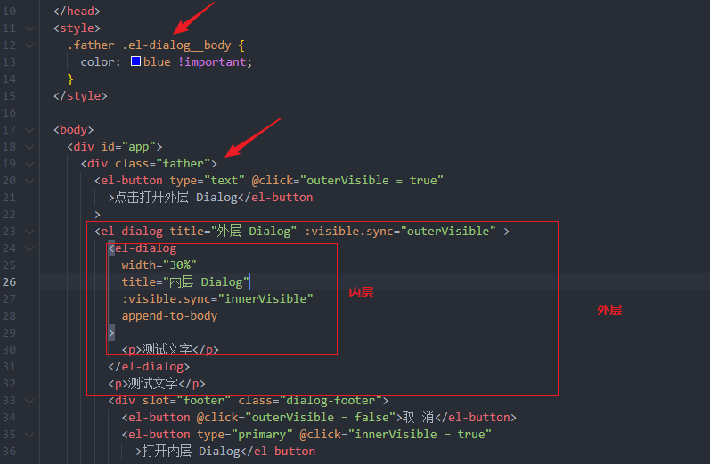 el-dialog嵌套的影响、原因及解决方法_el-dialog嵌套el-dialog-CSDN博客