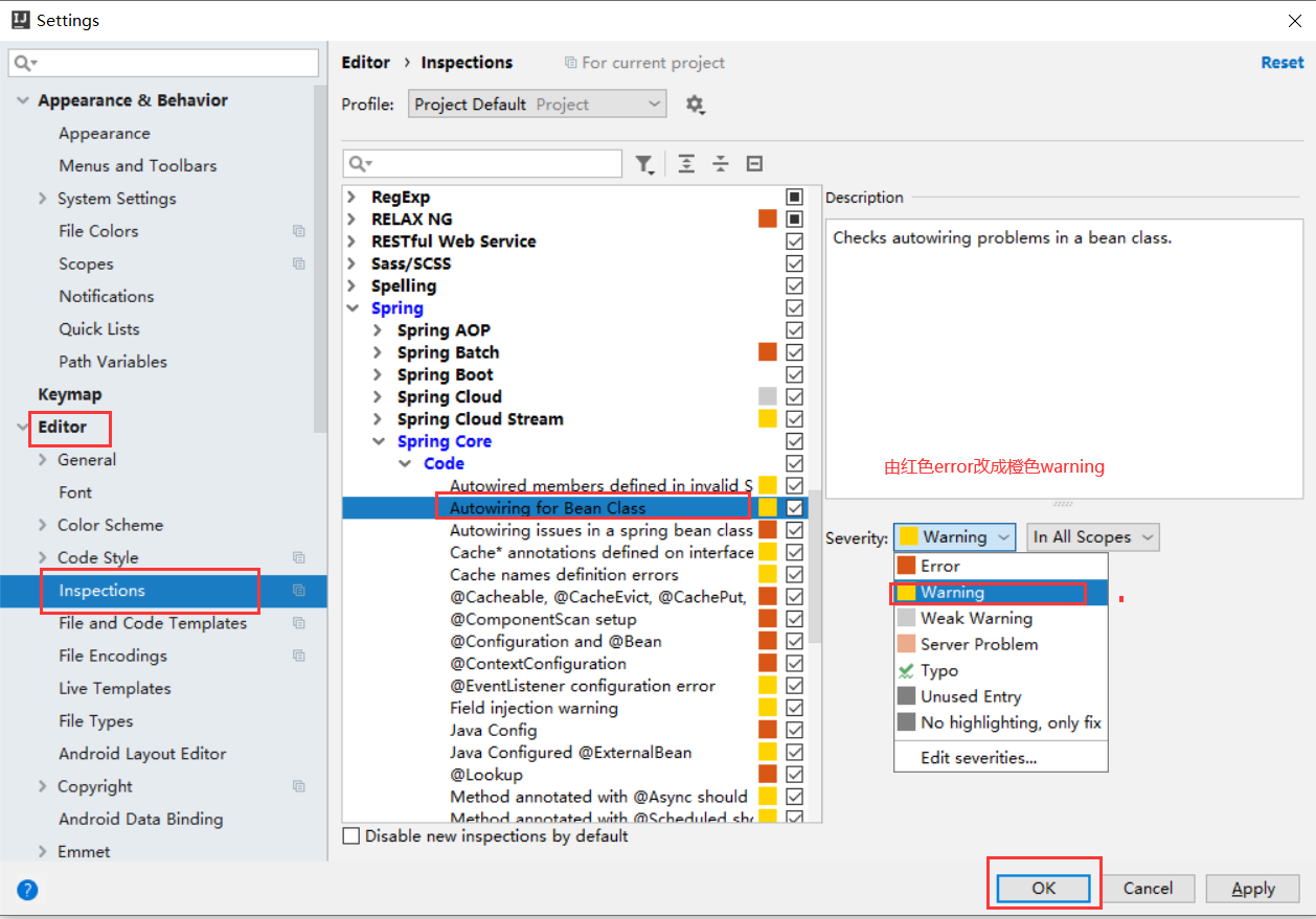 Springboot使用@Autowired注入Mapper接口编译错误“Could not autowire. No beans of ‘UserMapper‘ type found ...