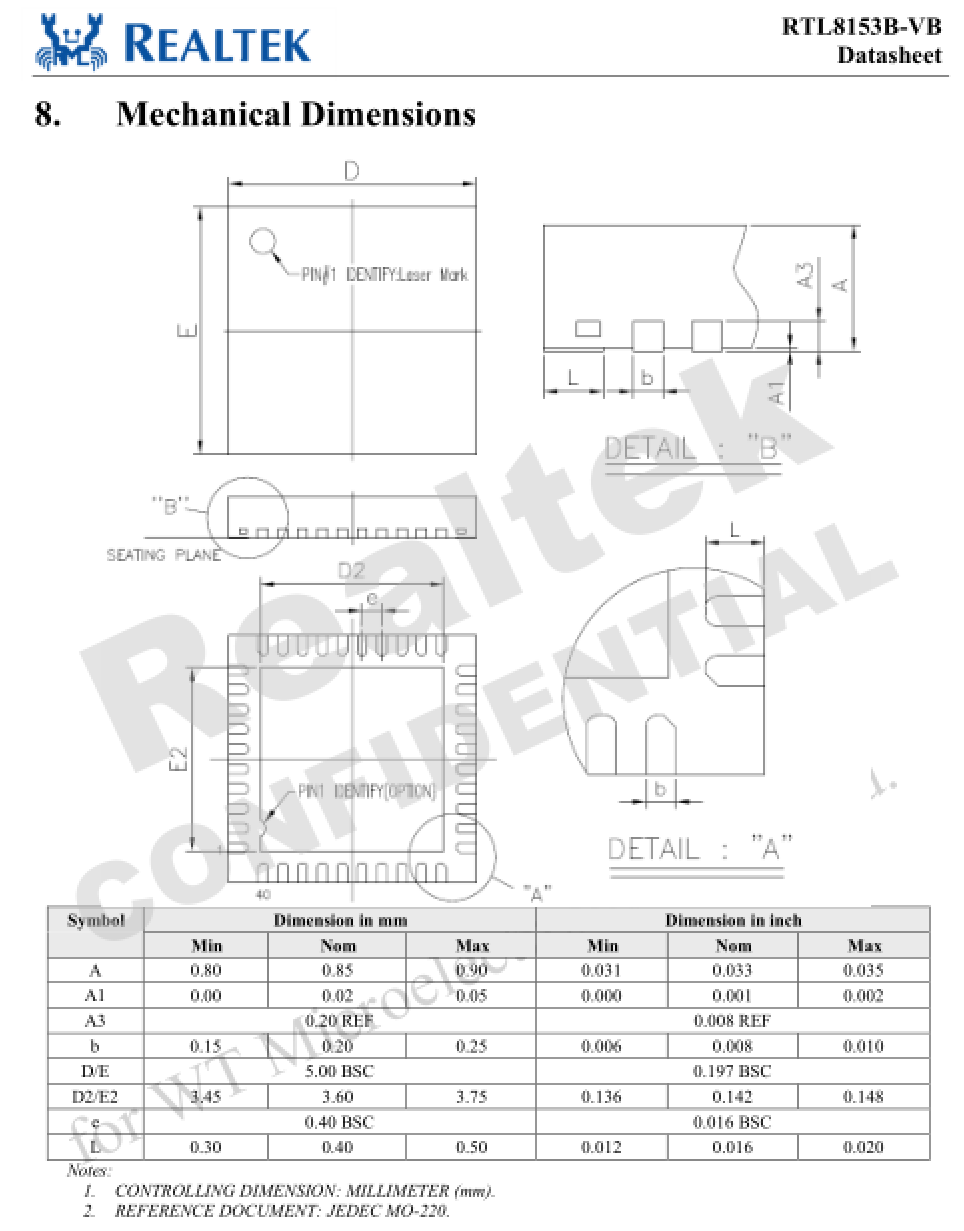 RTL8153B ,瑞昱千兆网卡芯片 ，扩展坞HUB千兆网口芯片。-CSDN博客