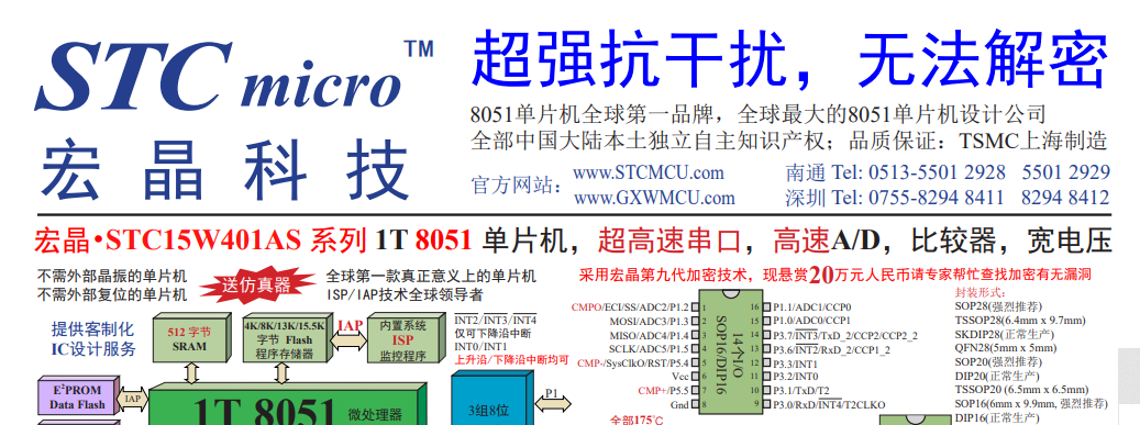 阅读STC（宏晶）公司的芯片手册知识_15f104e引脚定义-CSDN博客