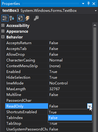 WinForm textbox控件设置为不可编辑-CSDN博客