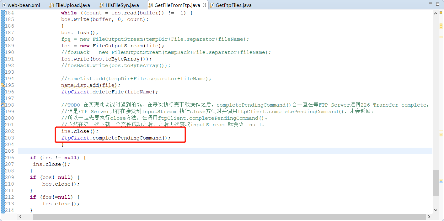 在使用 ftpClient.retrieveFileStream() 遇到的问题(坑)！！！-CSDN博客