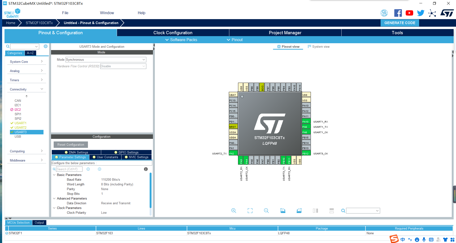 STM32物联网套件基础版06-串口通信_usart1和usart2-CSDN博客