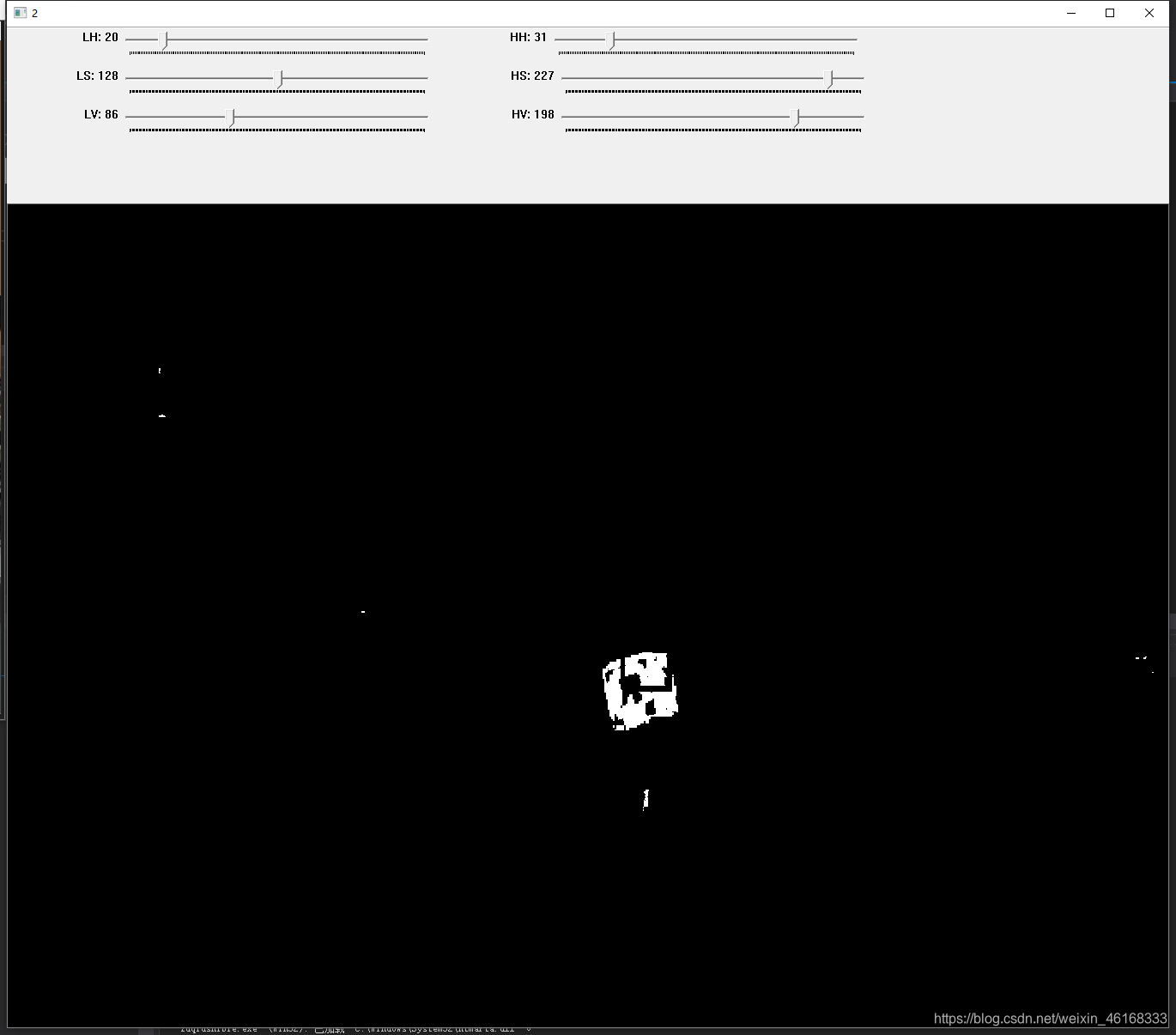 Opencv Createtrackbar 函数搭配inrange 函数精确选取想要的hsv二值化区域。 Cv Createtrackbar回调函调中调节hsv值 Csdn博客