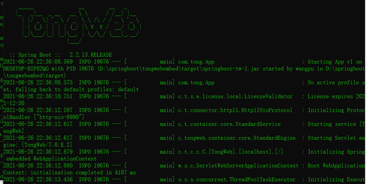 TongWeb支持Spring Boot、Spring Cloud说明_tongweb springboot-CSDN博客