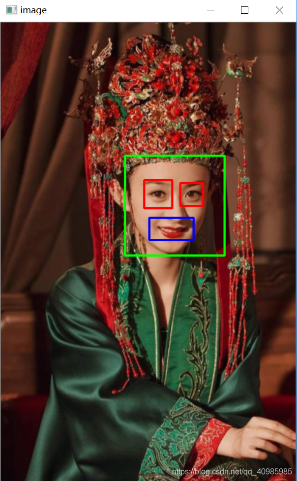使用opencv,haar级联检测器进行面部、眼睛、嘴部检测识别嘴部 Csdn博客
