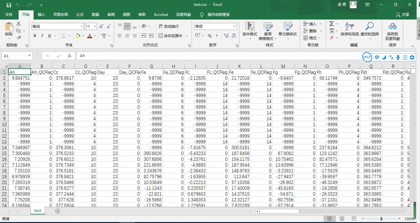 通量数据处理(Python)——NC格式转为CSV格式_juypter nc文件转换成csv-CSDN博客