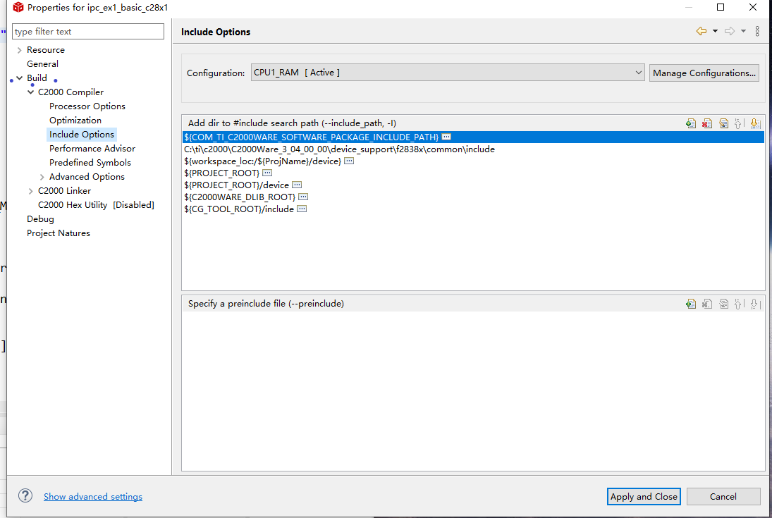 CCS编译后，出现1965错误，can not open xx.h_ccs could not open file"iqmathlib.h ...