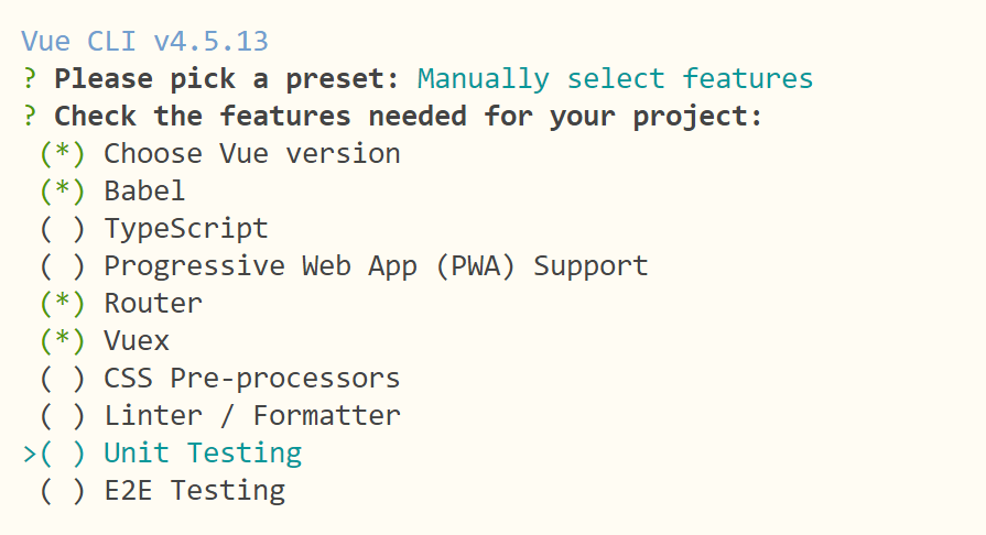 VUE3.0项目创建手动配置_vue3 创建项目每个选项的意思-CSDN博客