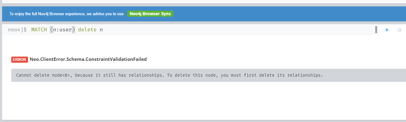 neo4j 删除节点，删除节点和节点之间的关系，删除重复节点_cannot delete node , because it still has relat-CSDN博客