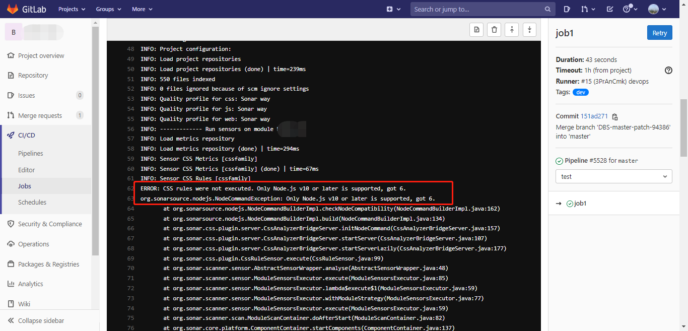【SonarQube】CentOS7安装SonarQube并集成GitLab-CI实现代码提交后自动扫描_embedded database should be used for ...