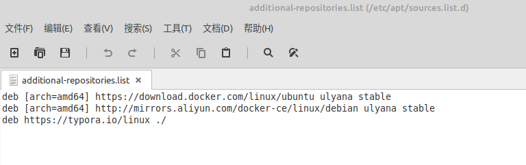 sudo apt update:仓库 “http://mirrors.aliyun.com/docker-ce/linux/debian ulyana Release” 没有 Release ...