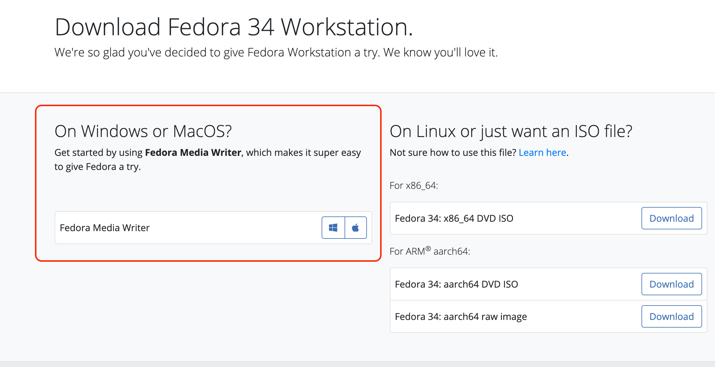 系统篇-在Windows上安装我的第一个linux——Fedora Xfce！_fedora media writer 官网下载-CSDN博客
