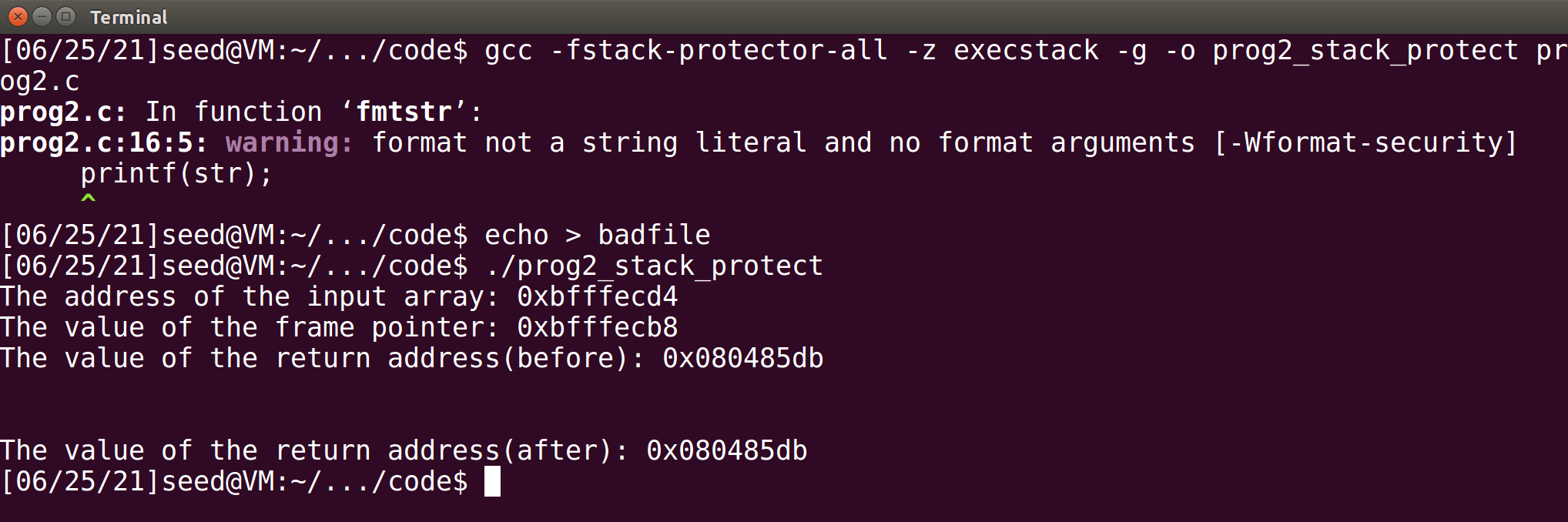 华中科技大学网安学院 信息系统安全实验 软件安全 SEEDLAB 格式化字符串漏洞利用实验_华中科技大学 漏洞分析实验室-CSDN博客