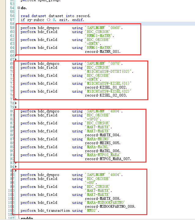 sap abap初体验11之再看BDC批导_abap bdc-CSDN博客