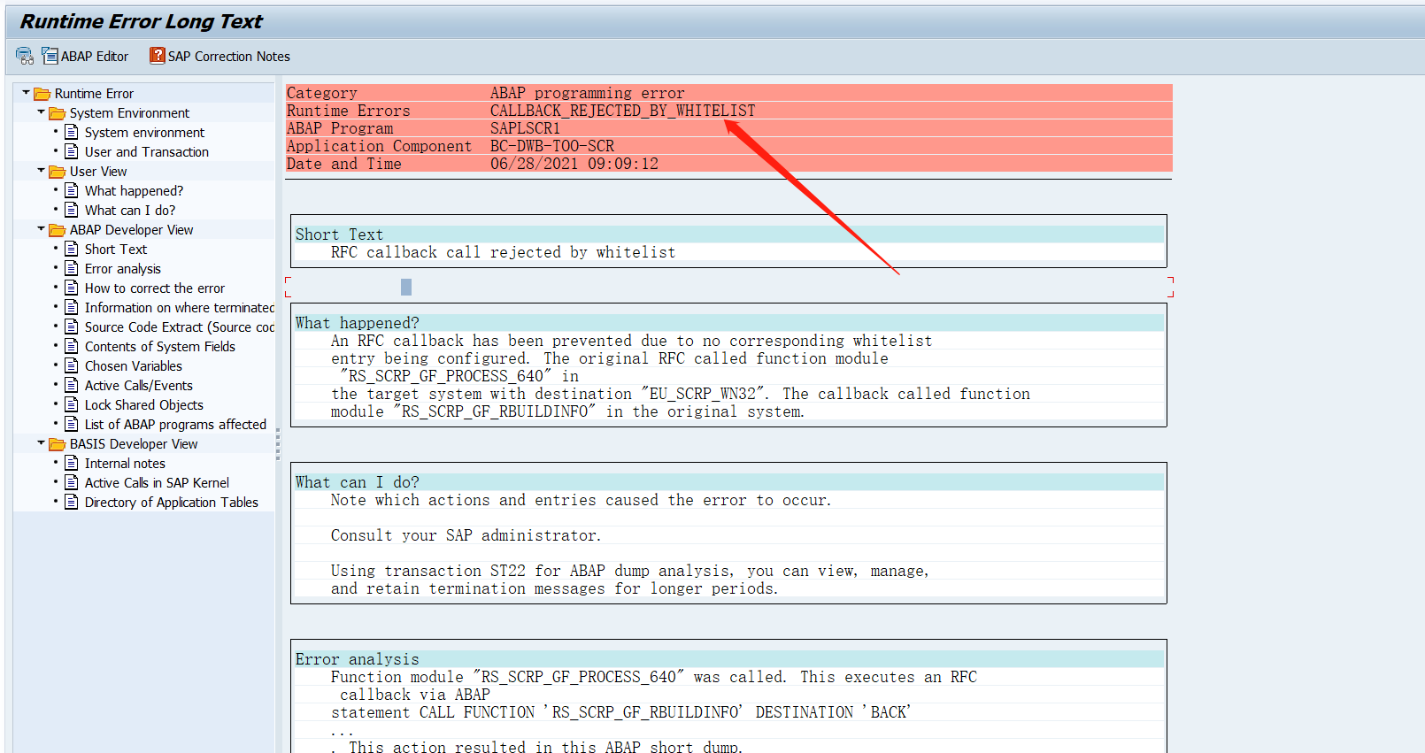 Abap 编辑screen 点击layout 发生dumpabap 屏幕dump Csdn博客 