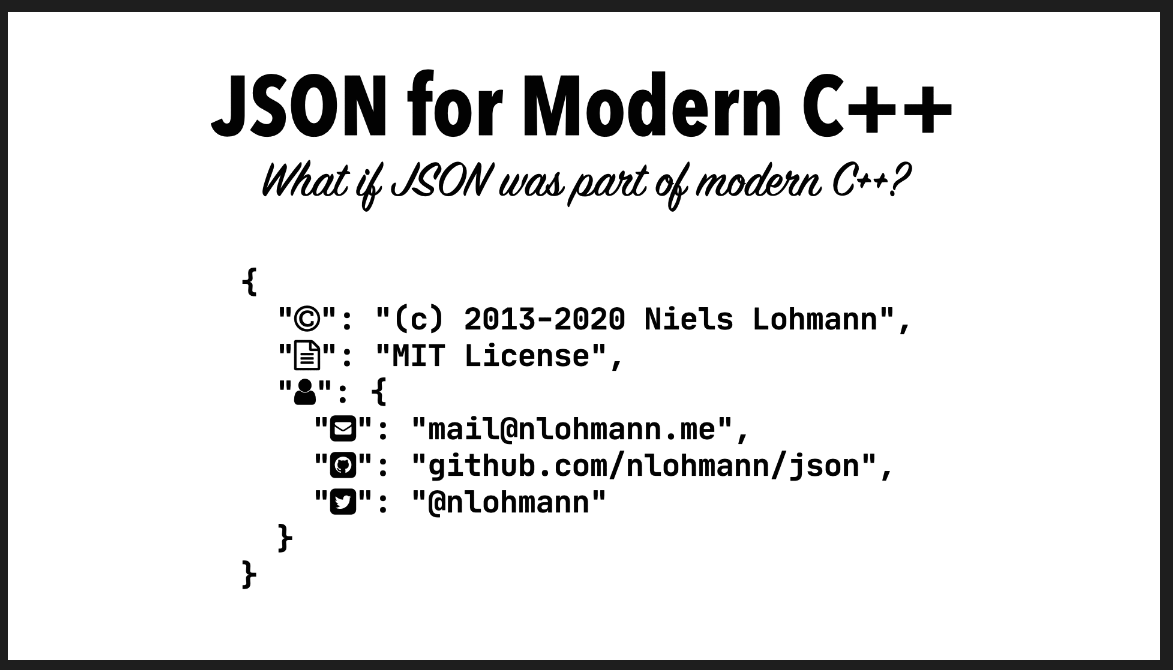 【nlohmann / json】nlohmann / json 官方使用PPT_nlohmann官方-CSDN博客