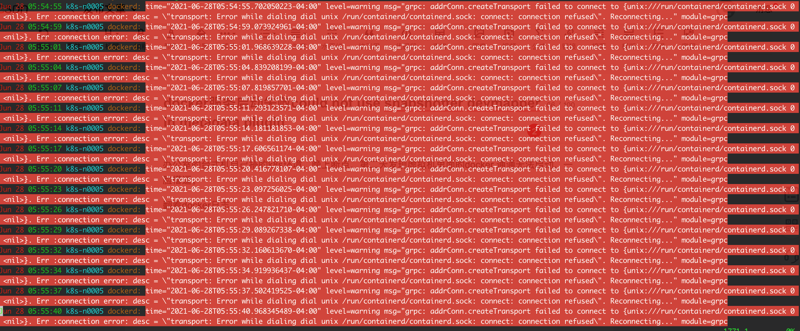 docker服务启动失败could not use snapshotter devmapper in metadata plugin_devmapper not configured-CSDN博客