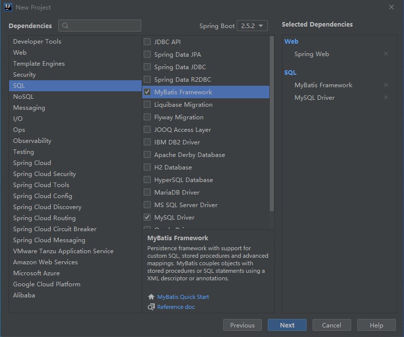 Springboot集成mybaits框架_mybatis framework忘记选了-CSDN博客